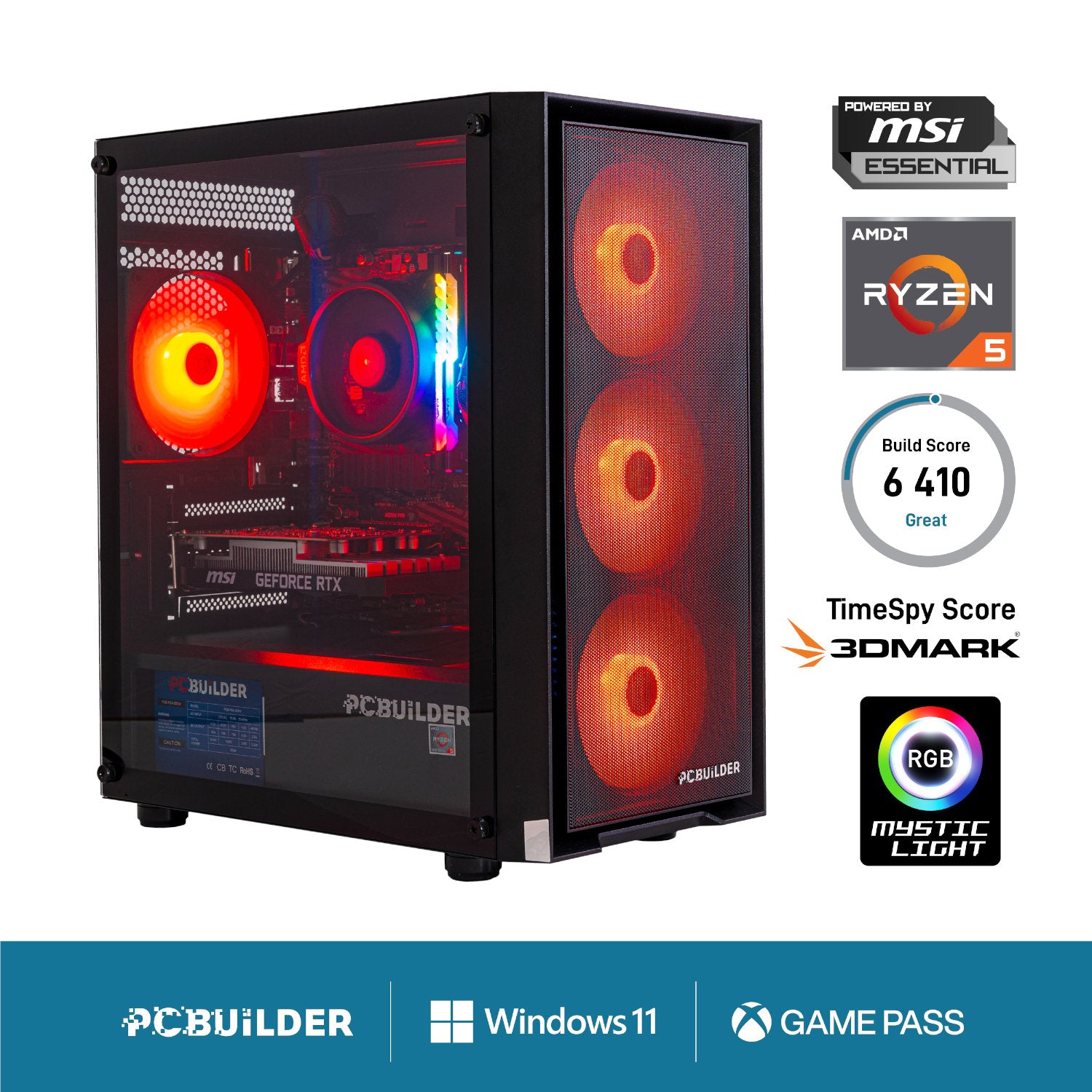 PCBuilder Ryzen 5 5500 SCOUT Windows 11 Gaming PC – Price Conscious Spot - PC SPOT