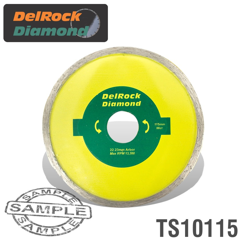 Diamond blade 115mm cont. rim delrock – Price Conscious Spot - PC SPOT